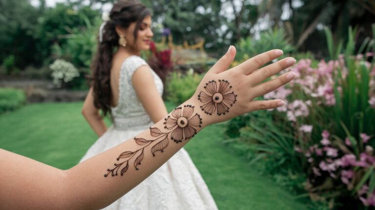 25+ Flower Mehndi Designs 🌸 Easy & Aesthetic Patterns