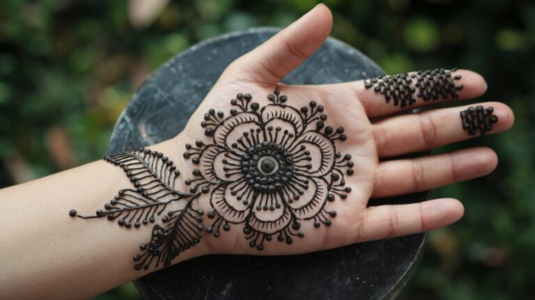 25+ Flower Mehndi Designs 🌸 Easy & Aesthetic Patterns