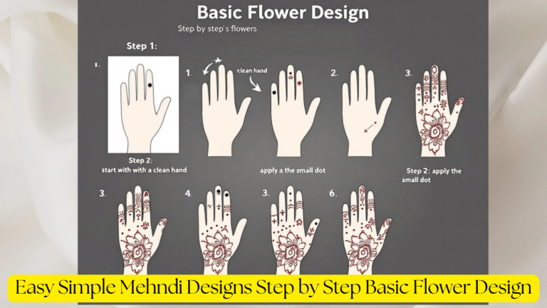 25+ Easy Simple Mehndi Designs Step by Step Henna Art Photo