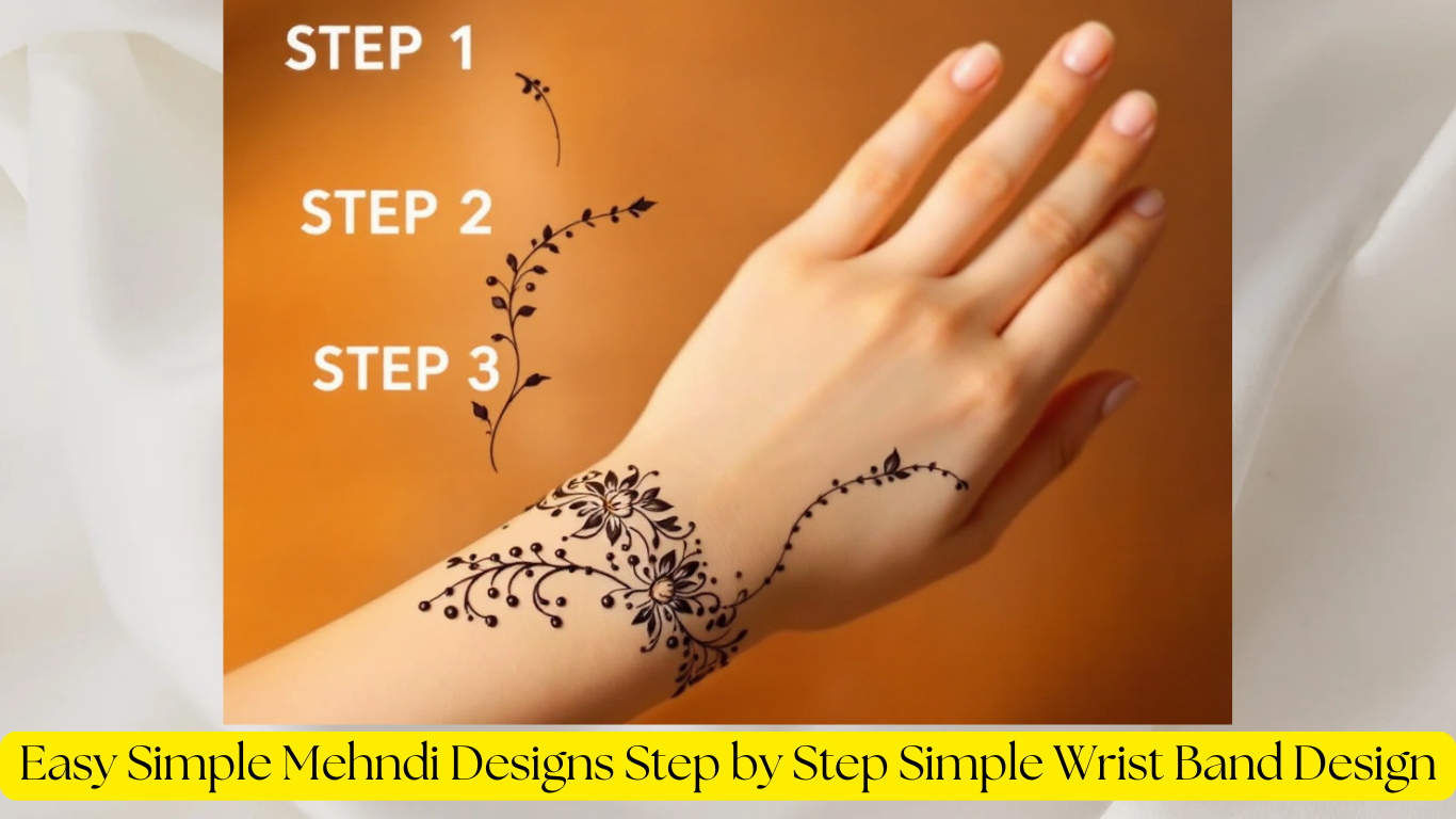 25+ Easy Simple Mehndi Designs Step by Step Henna Art Photo
